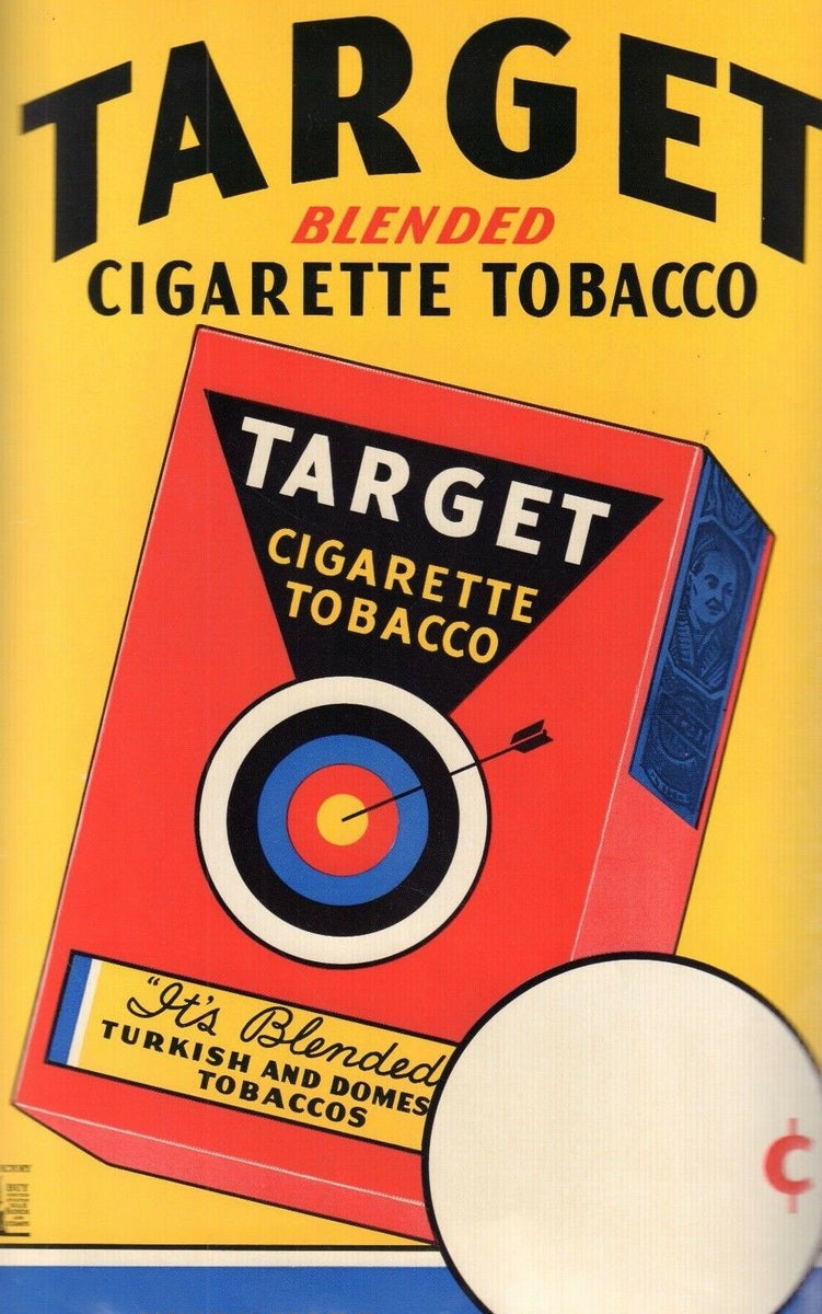 Target Blended 18"x12" Original Cigarette Advert Poster Circa 1930/40 ...
